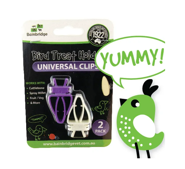 Bainbridge Universal Bird Treat Clips 2 Pack – Uncle Tom's Pet & Poultry
