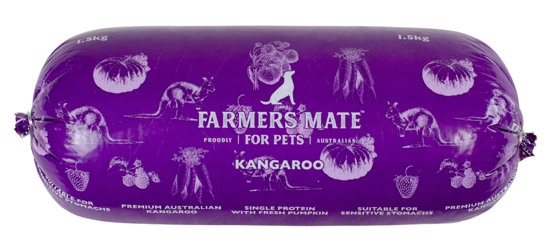 Farmers Mate 4 Pets Kangaroo & Pumpkin Dog Roll 2kg – Uncle Tom's Pet ...