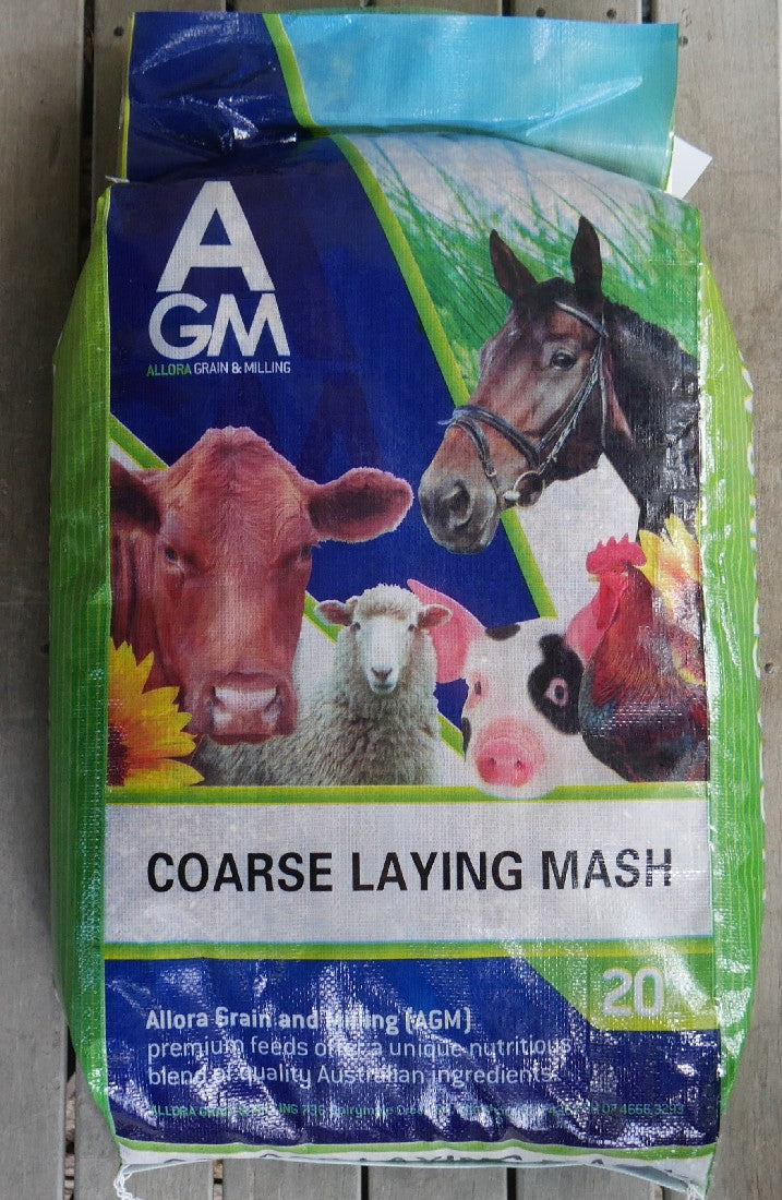 AGM Coarse Laying Mash 20kg – Uncle Tom's Pet & Poultry