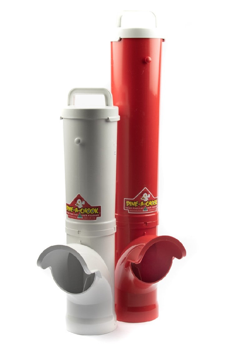 Dine a Chook Chook Feeder White 3.5L – Uncle Tom's Pet & Poultry