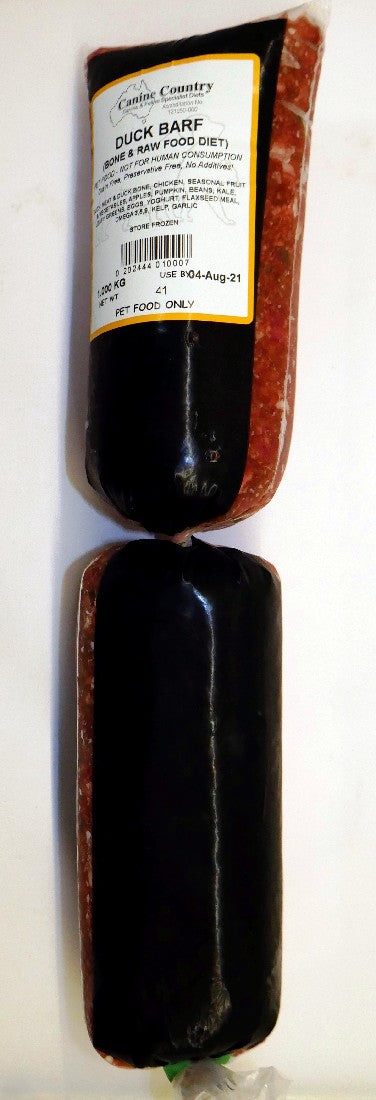 Canine Country Duck Barf Roll 1kg – Uncle Tom's Pet & Poultry