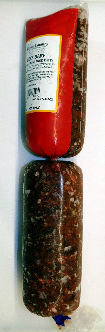 Canine Country Beef Barf Roll 1kg – Uncle Tom's Pet & Poultry