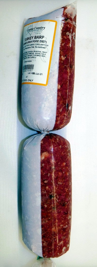 Canine Country Turkey Barf Roll 1kg – Uncle Tom's Pet & Poultry