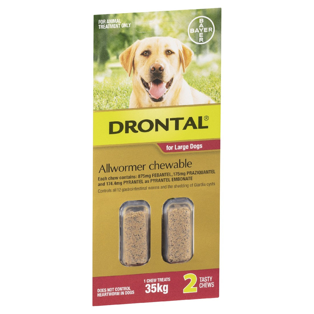 Bayer Drontal Large Dog 35kg 2 Chews – Uncle Tom's Pet & Poultry